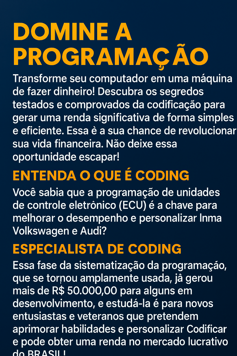 Curso de coding Volkswagen. – Nobre MotorSport
